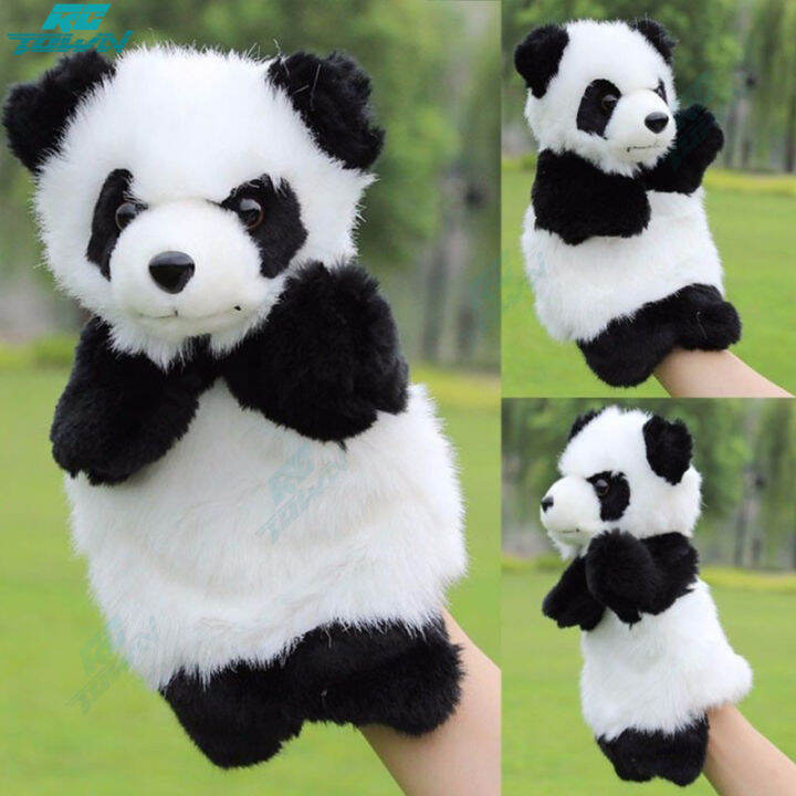 Panda Animal Hand Puppet Kids Plush Doll Storytelling Educational ...