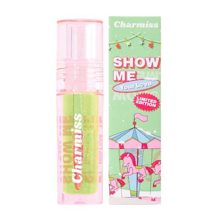 ลิปกลอสเขียวเปลี่ยนสี Charmiss Glitter Lip Gloss (Limited Edition ...