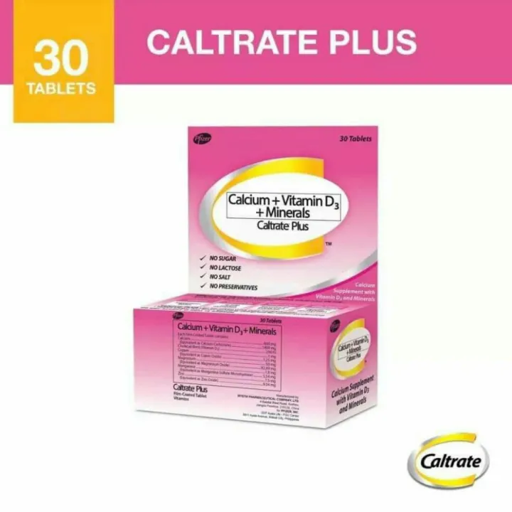 Caltrate Plus 30 Tablets Vitamin D that helps maximixe Calcium ...