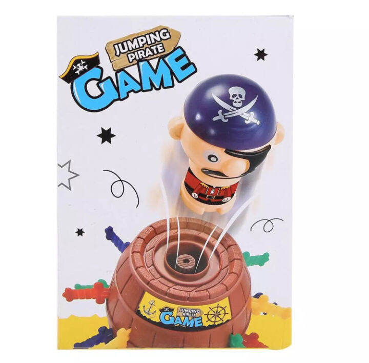 Pop Up Jumping Pirate Barrel Sword Toys Fun Group Game for Kids and ...