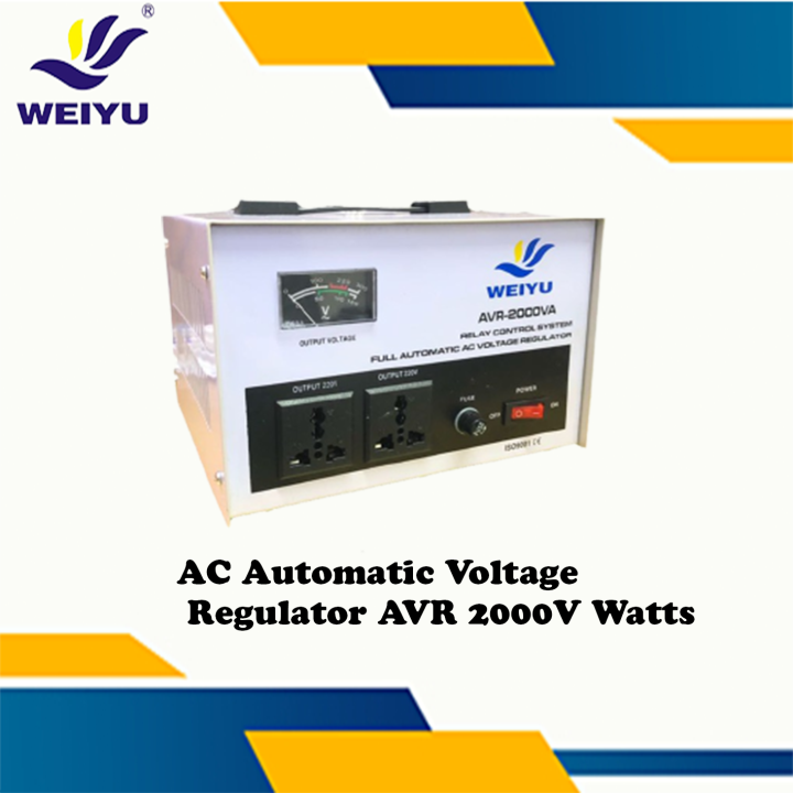 WEIYU AC Automatic Voltage Regulator AVR 2000V/3000VA Watts | Lazada PH