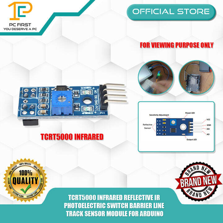 Tcrt5000 Infrared Reflective Ir Photoelectric Switch Barrier Line Track Sensor Module For 