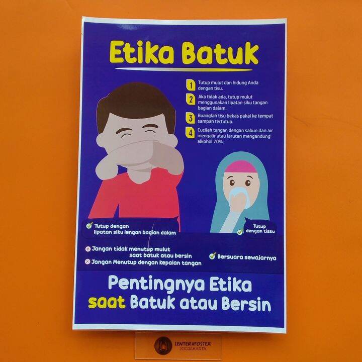 Poster Untuk Kesehatan dan Umum, Poster Etika dalam Batuk, Poster ...