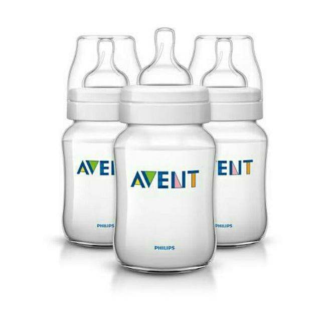 PHILIPS AVENT Classic Bottle 9oz/260ml 3 Pack Clear | Lazada PH