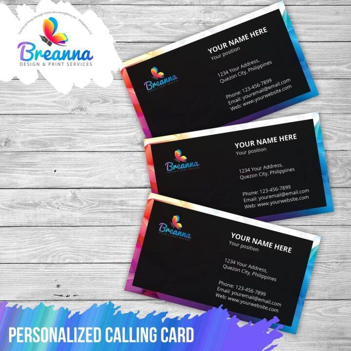 Personalized Laminated Calling Card | Lazada PH