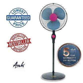 Asahi BB-6026 Stand Fan 16" Fan Blade Black Beauty | Lazada PH