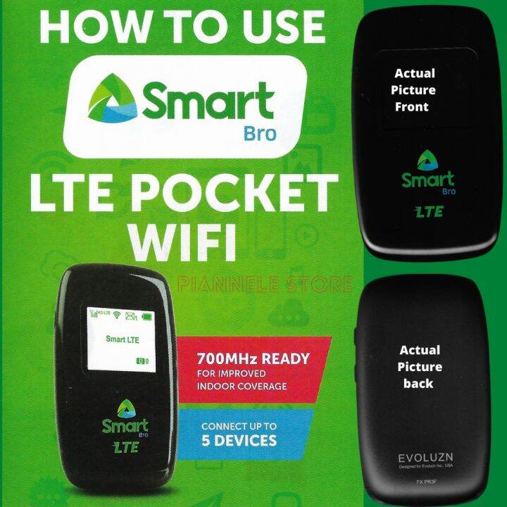 Smart Bro LTE Pocket Wi-Fi Black Enjoy Smart Fastest Internet with ...
