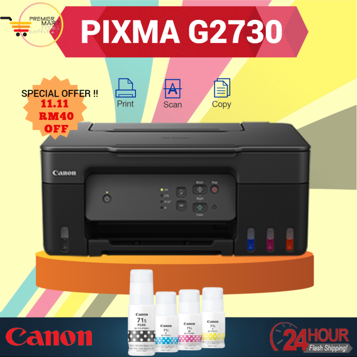 Latest Model Canon PIXMA G2730 Refillable Ink Tank Printer - similar ...