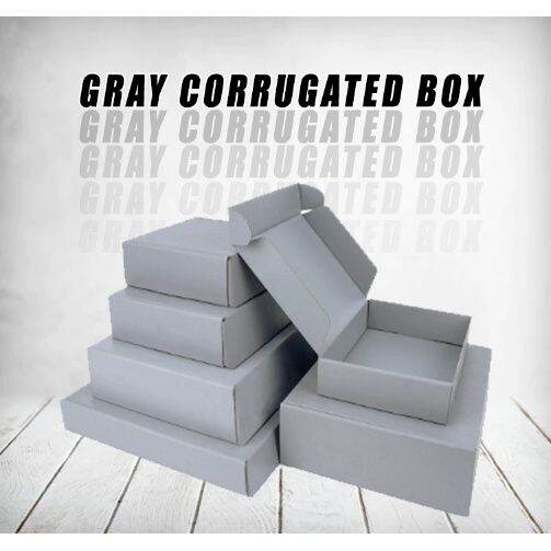 GRAY FULL COLORED High-end Carton Corrugated Cardboard Box Packaging ...