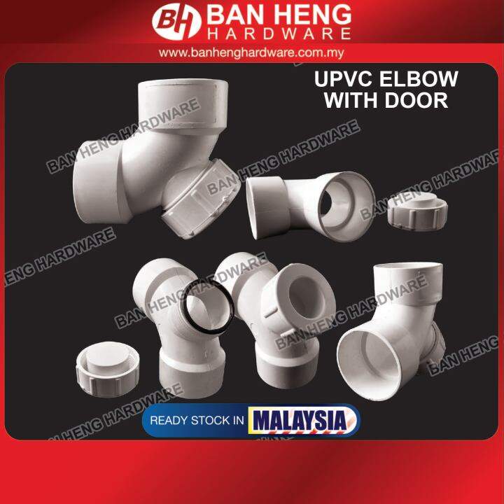 UPVC PIPE FITTING / SAMBUNGAN UPVC PAIP AIR / UPVC ELBOW I/O WITH CAP ...