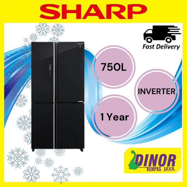 Sharp 750L Avance Refrigerator J-Tech Inverter Technology - SJF921VGK | Lazada