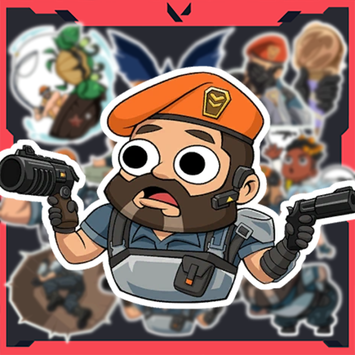 Sticker Valorant - Hình dán Agent Brimstone (set 11 hình) | Lazada.vn