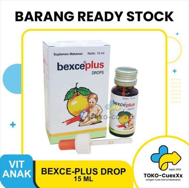 BEXCE PLUS DROPS 15 ML MENGANDUNG VIT. A,B KOMPLEKS, C,D DAN VITAMIN E | Lazada Indonesia