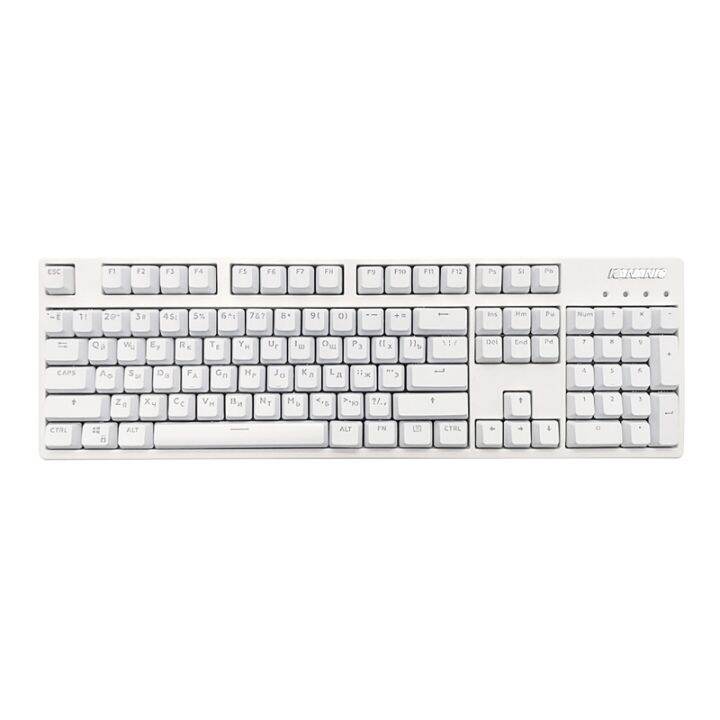 《Miss qi's keycap》 104 Keycaps Russian Translucent Backlight Keycaps ...