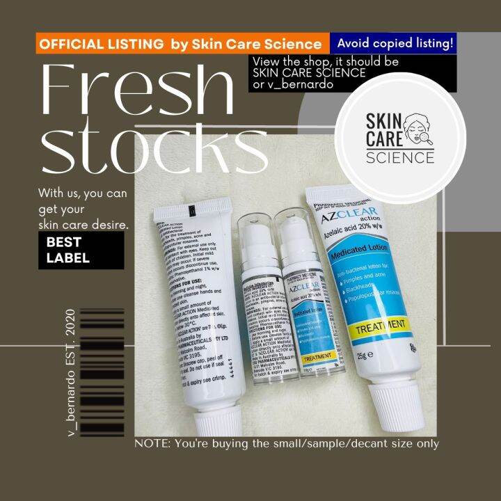 Azclear Azelaic Acid 20% Lotion | Medicated Lotion | Lazada PH