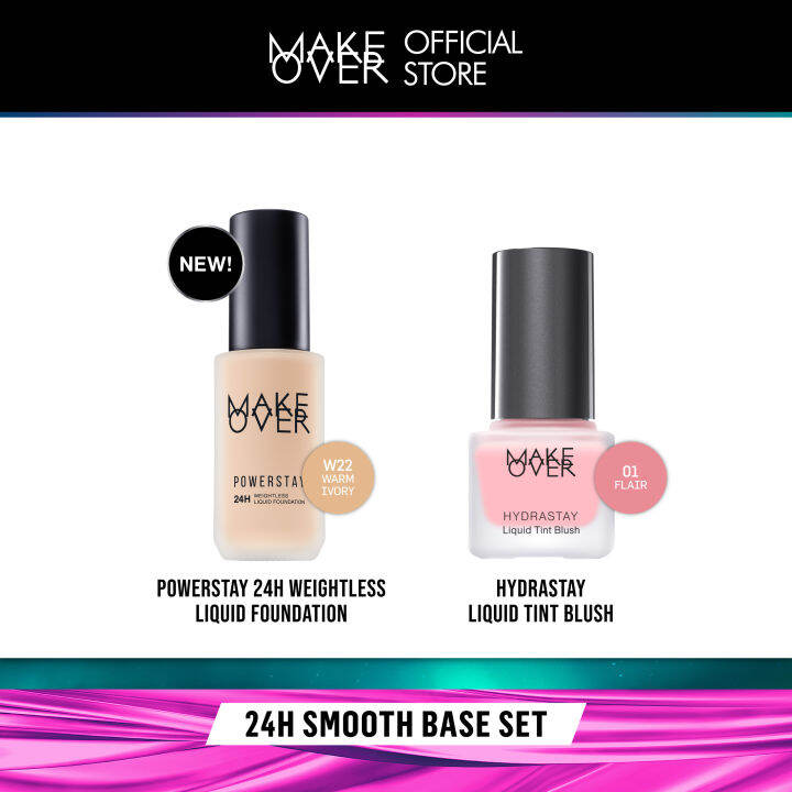Make Over Make Over 24H Smooth Base : Powerstay 24H Weightless Liquid ...