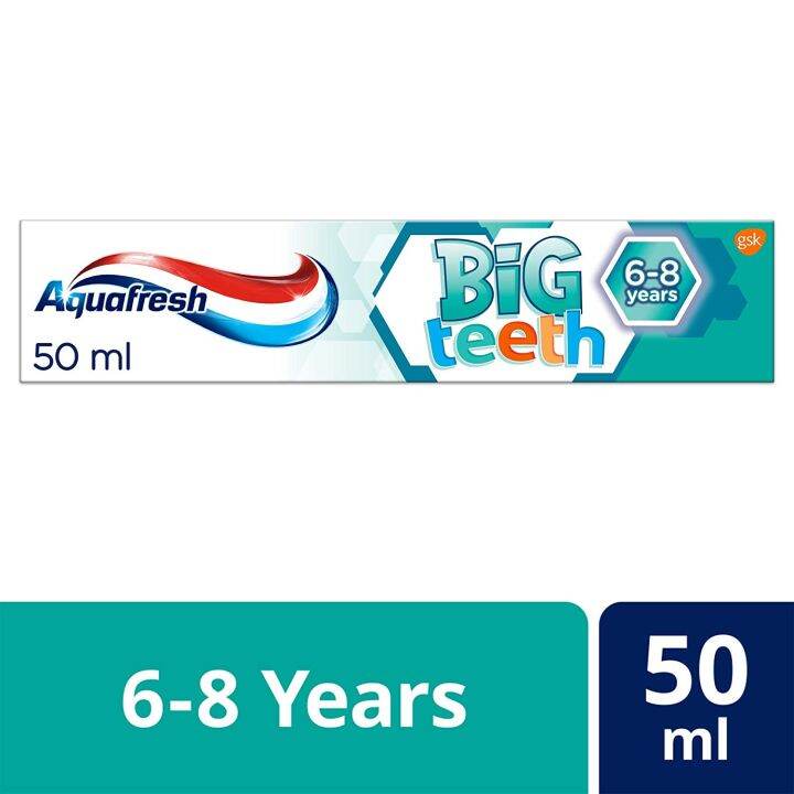 Aquafresh Big Teeth Kids 6-8 Years Toothpaste 50ML | Lazada PH