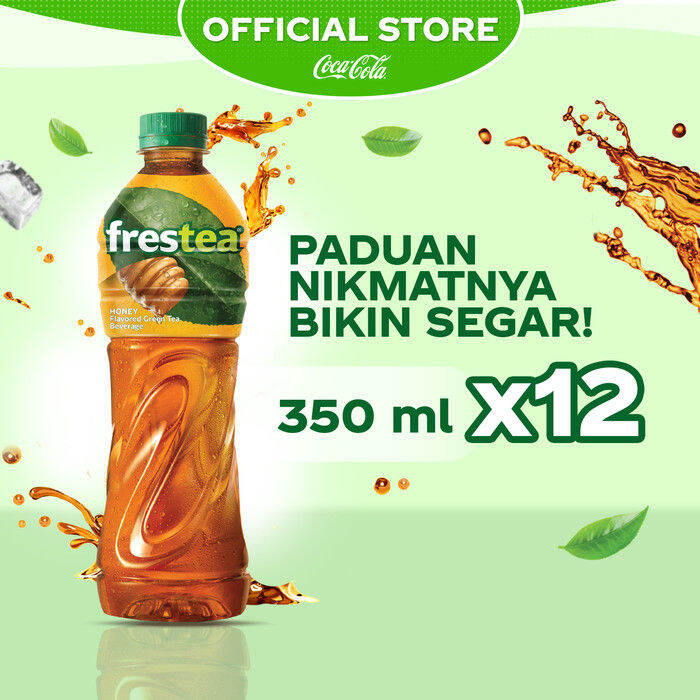 Frestea Green Honey - Minuman Teh Rasa Madu - Botol 350ml - x12 Pcs ...