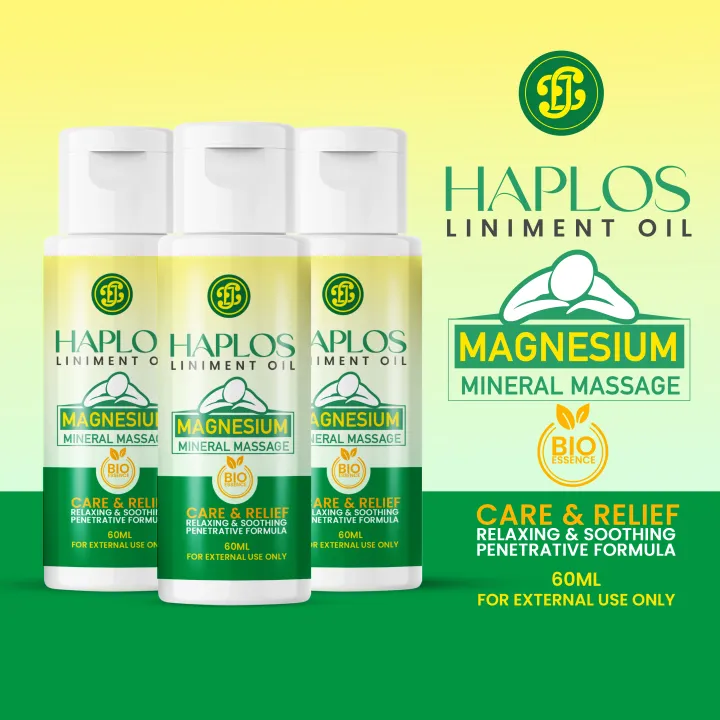 COD buy 1 take 1 free HAPLOS / HAPLAS Liniment Magnessium oil | Lazada PH