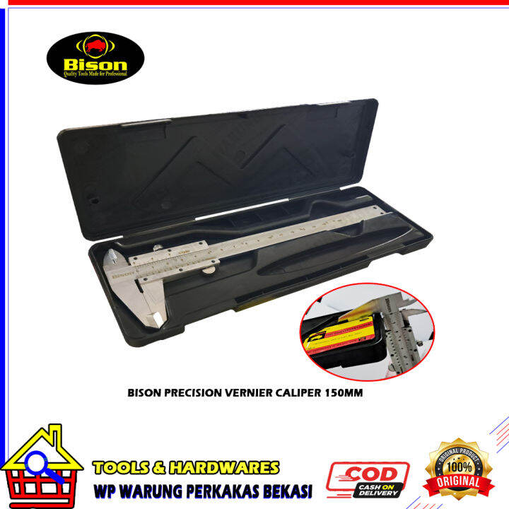 BISON Vernier Caliper 6" Jangka Sorong Sigmat Sketmat 150mm 6 Inch Set ...