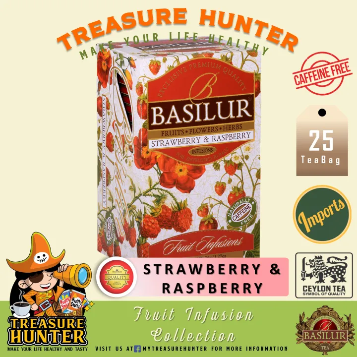 Basilur Fruit Infusion Strawberry & Raspberry 25E | Lazada