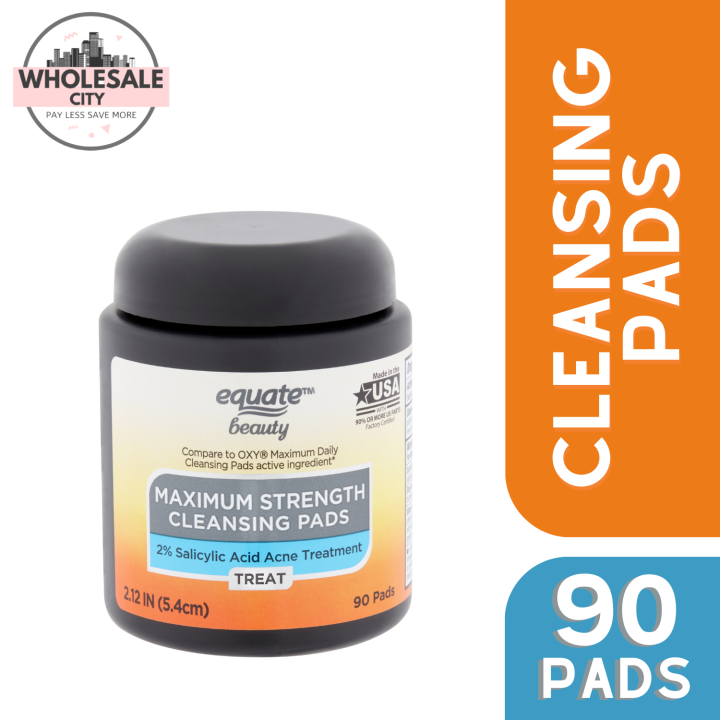 Equate Beauty Maximum Strength Cleansing Pads 90 Count | Lazada PH