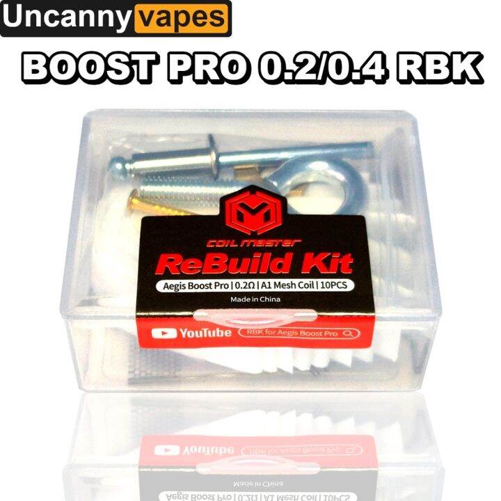 Aegis Boost Pro .2/.4 ohm Coil Master Rebuild Kit RBK for P Series ...