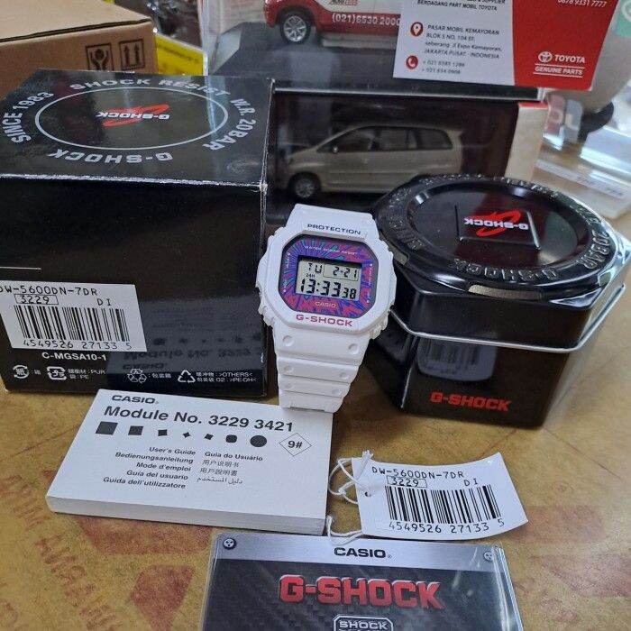 jam g shock gshock dw-5600dn-7dr original kotak putih 4.5cm second ...
