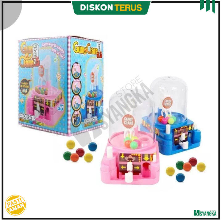 [BISA COD] Mainan Anak Capit Bola Edukasi Mini Game Claw Machine Candy Crane Ball SNI | Lazada ...