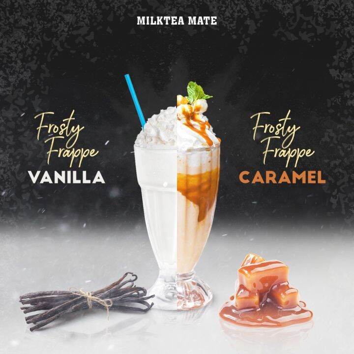 MLKT Frosty Frappe Vanilla and Caramel powder 1kg for Milktea Milk Tea ...