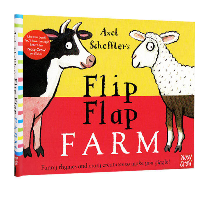 English original flip flap farm fun flip book spiral binding cardboard ...