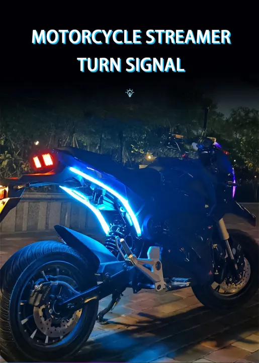 Flexible Motorcycle Led Light Strip Daytime Traffic Light Intermittent ...