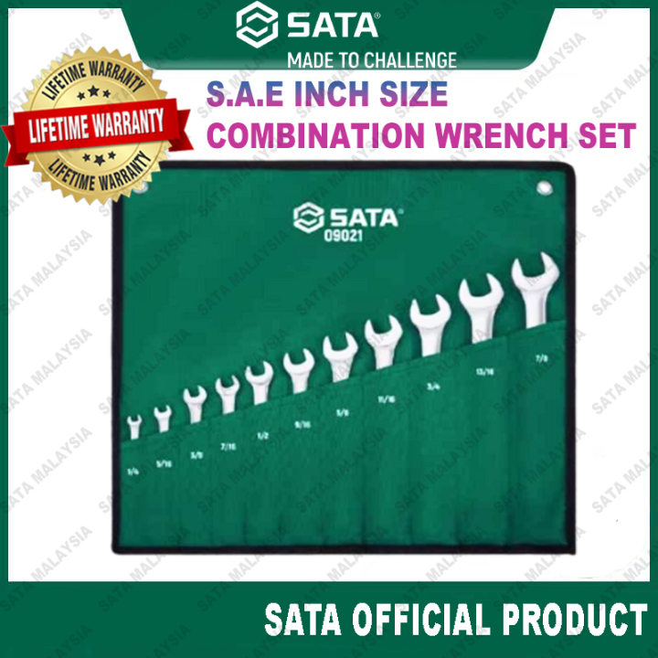 SATA Combination Wrench Set/Combination Spanner/Spanar Size S.A.E Inch ...