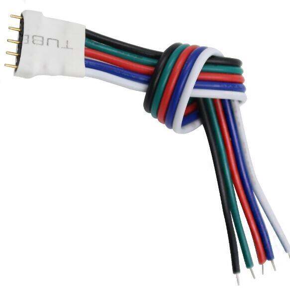 4 pin/5 Pin/6 Pin LED Cable Male Female Connector Adapter Wire For 5050 3528 SMD RGB RGBW RGB ...