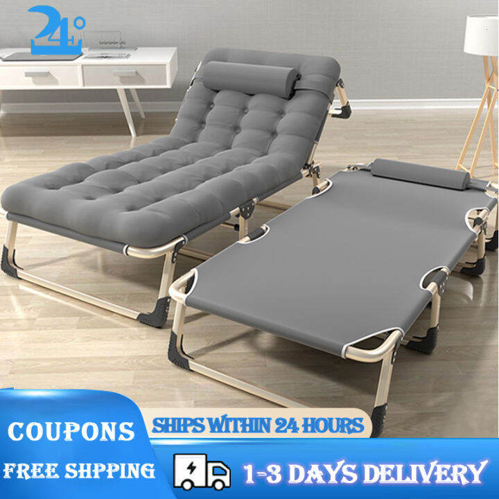 Outdoor portable folding bed marching bed nap siesta bed office simple ...