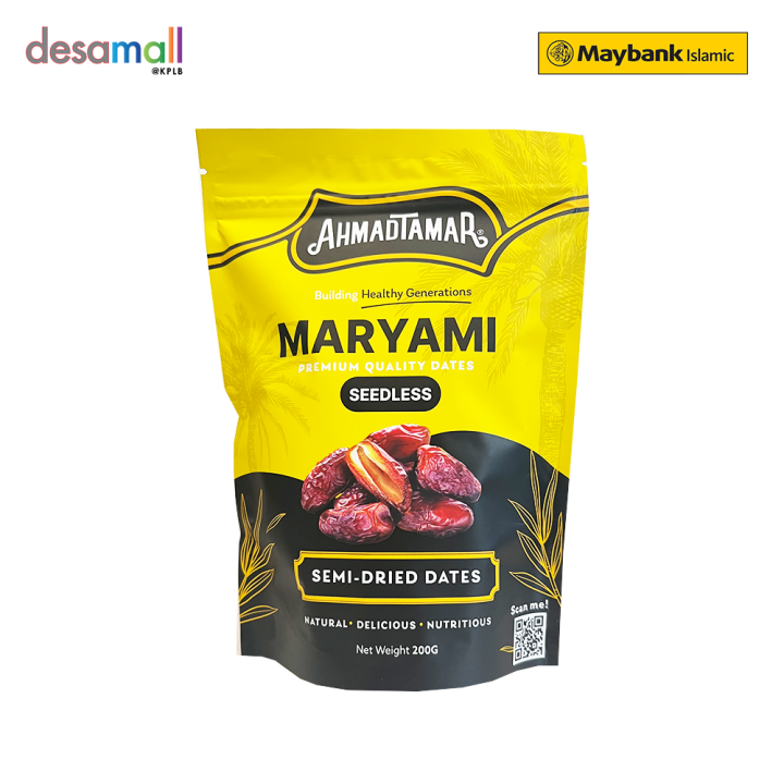 AHMAD TAMAR Maryami(Seedless) Semi-Dried-Dates | Lazada