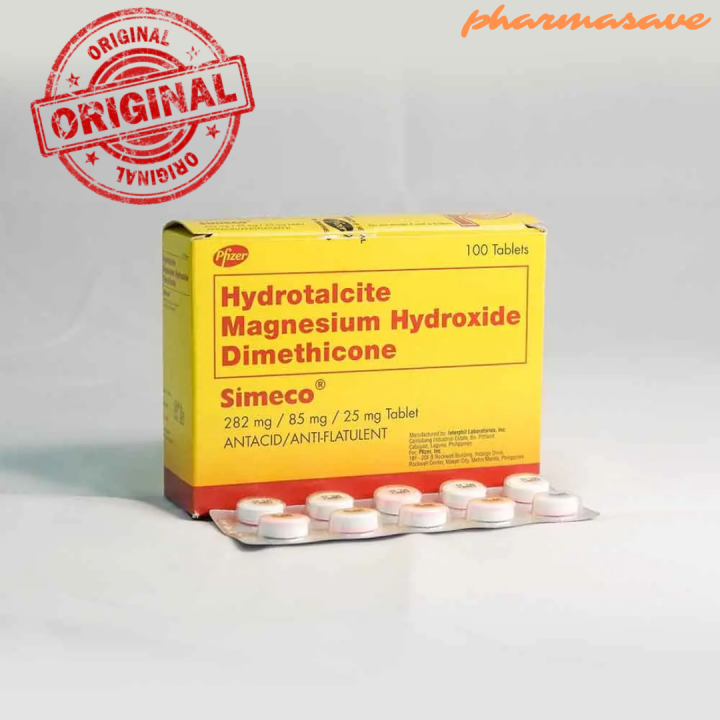 SIMECO TABLET ANTACID/ANTI-FLATULENT 30'S | Lazada PH