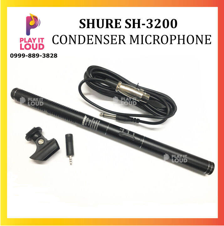 SHURE SH-3200 SUPER CARDIOID UNI-DIRECTIONAL CONDENSER MICROPHONE | Lazada PH