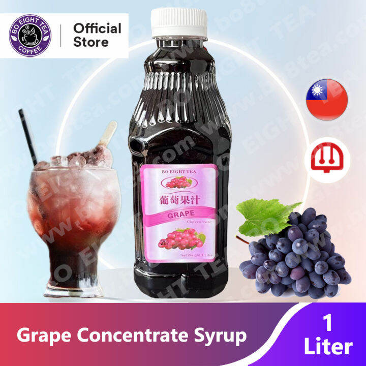 GRAPE CONCENTRATE SYRUP 1L TAIWAN 博霸浓缩葡萄汁 JUS ANGGUR SIRAP Pekat/ Fruit Juice Concentrate ...