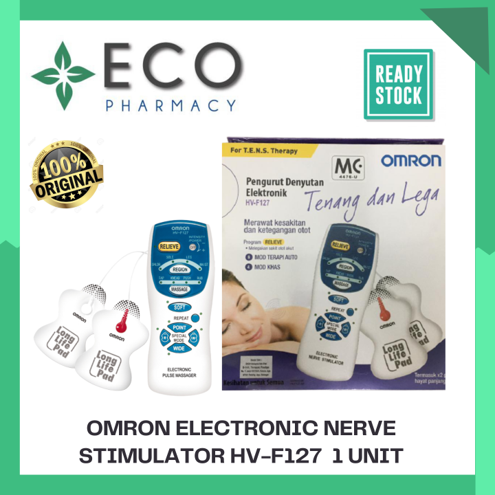 OMRON Electronic Nerve Stimulator HV-F127 /Pengurut Denyutan Elektronik HVF127 1 Unit [TENS ...