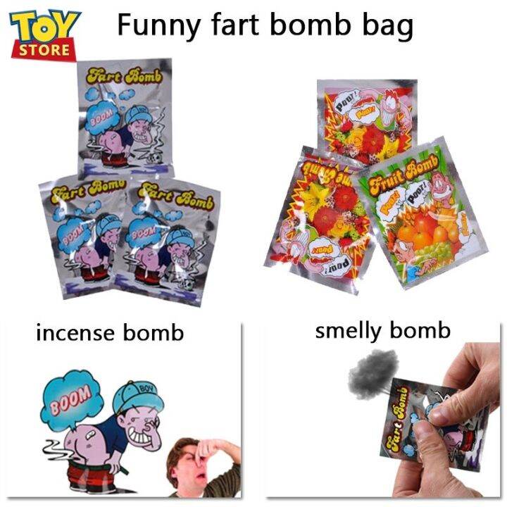 Funny Shock Toys Explosion Smelly Package Toy Stink Bomb Fart Packages ...