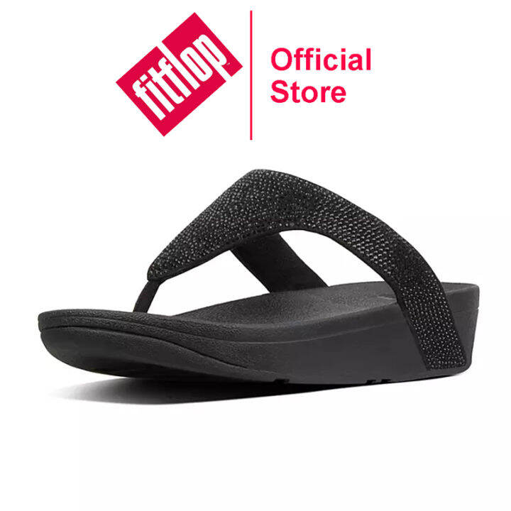 【Official Genuine】Fitflops Women's Sandals Shiny Crystal Toe Post-Style ...