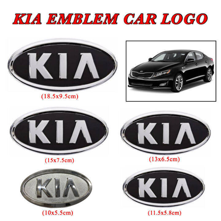 OAPC KIA Car Logo Emblem Car Front Grille Emblem Logo Rear Trunk Badge ...