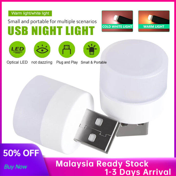 Portable USB LED Light USB Plug Lamp LED Eye Protection Reading Light ...