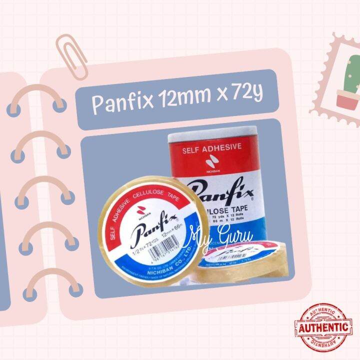 [ROL] PANFIX 1/2 INCH / 12 MM X 72 YARD SOLATIP / SELOTIP / ISOLASI ...