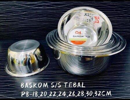 baskom / waskom Stainles tebal cekung korea | Lazada Indonesia