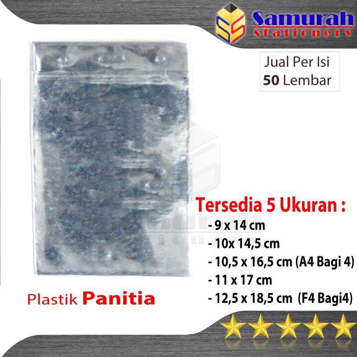 Plastik ID Panitia Berdiri / Name Tag Holder Ukuran 9x14 / 10x14 / 10 ...