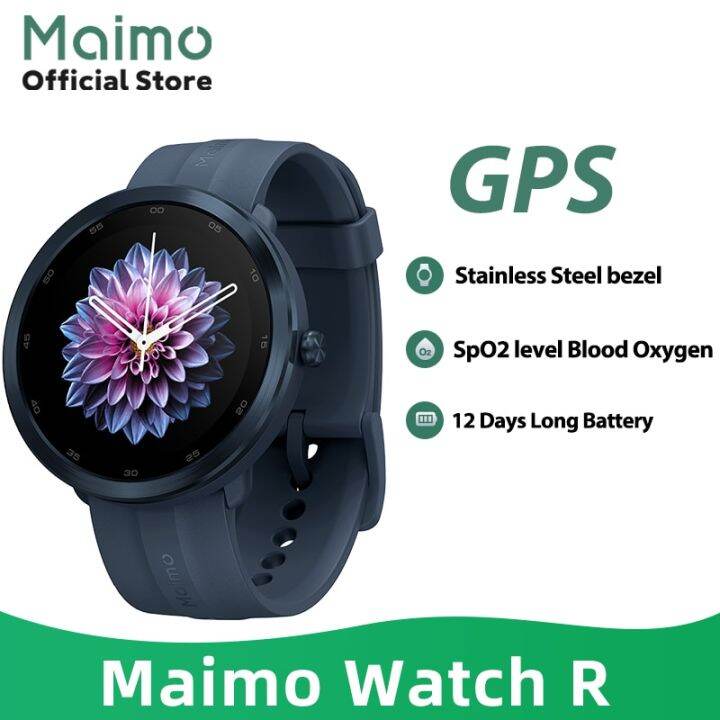 ทุกรุ่น Maimo Watch R นาฬิกาอัจฉริยะพร้อมระบบจีพีเอสออกซิเจนในเลือด1.3 ...