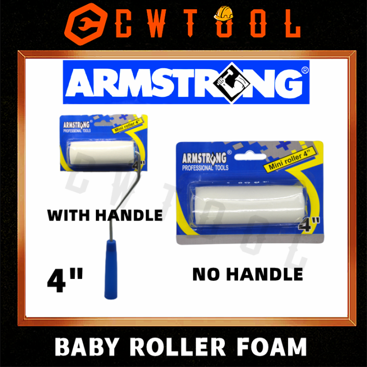 ARMSTRONG BABY ROLLER FOAM Paint Baby Roller Tiny Mini Brush 4" with/no ...