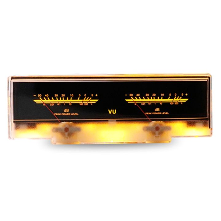 Double pointer VU Meter Stereo Audio Amplifier Board DB Sound Level ...